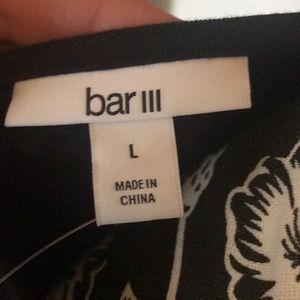 Bar III | Tops | Sleeveless Tank Black With White Strip On Side | Poshmark